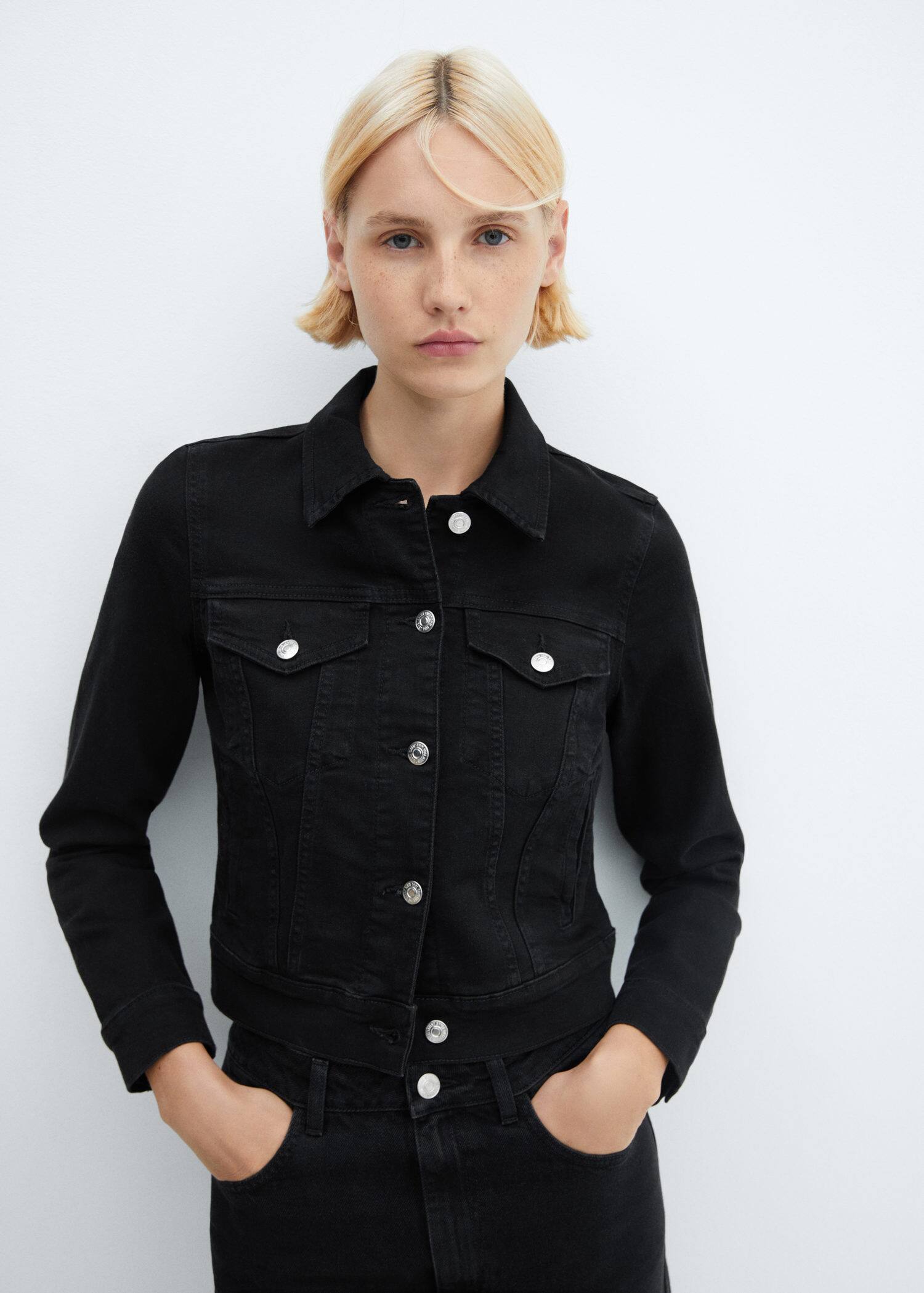 Pocketed Denim Jacket Woman Mango India