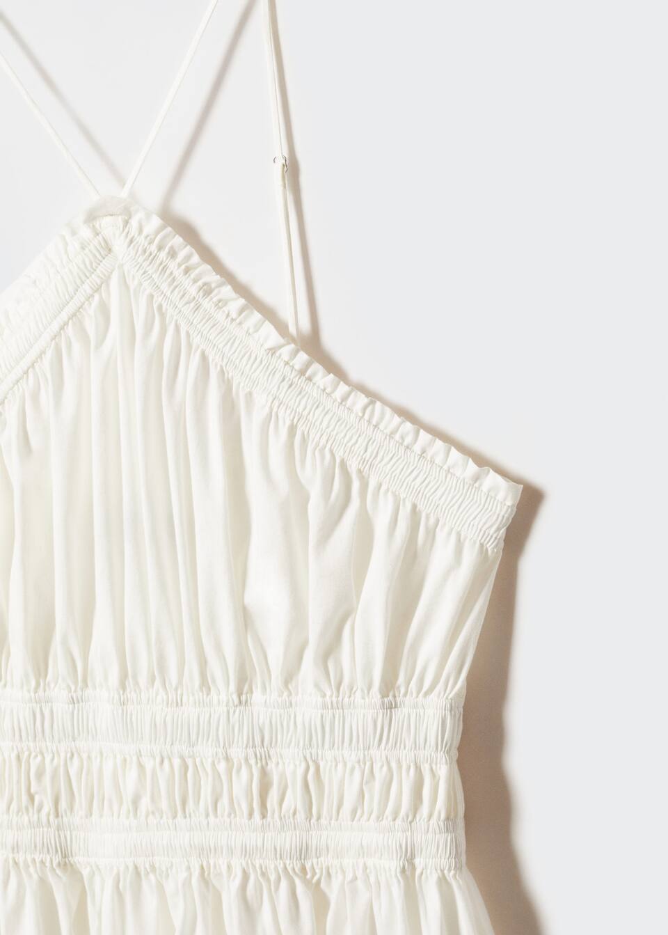 Halter Neck Dress With Ruffle Details Woman Mng Australia