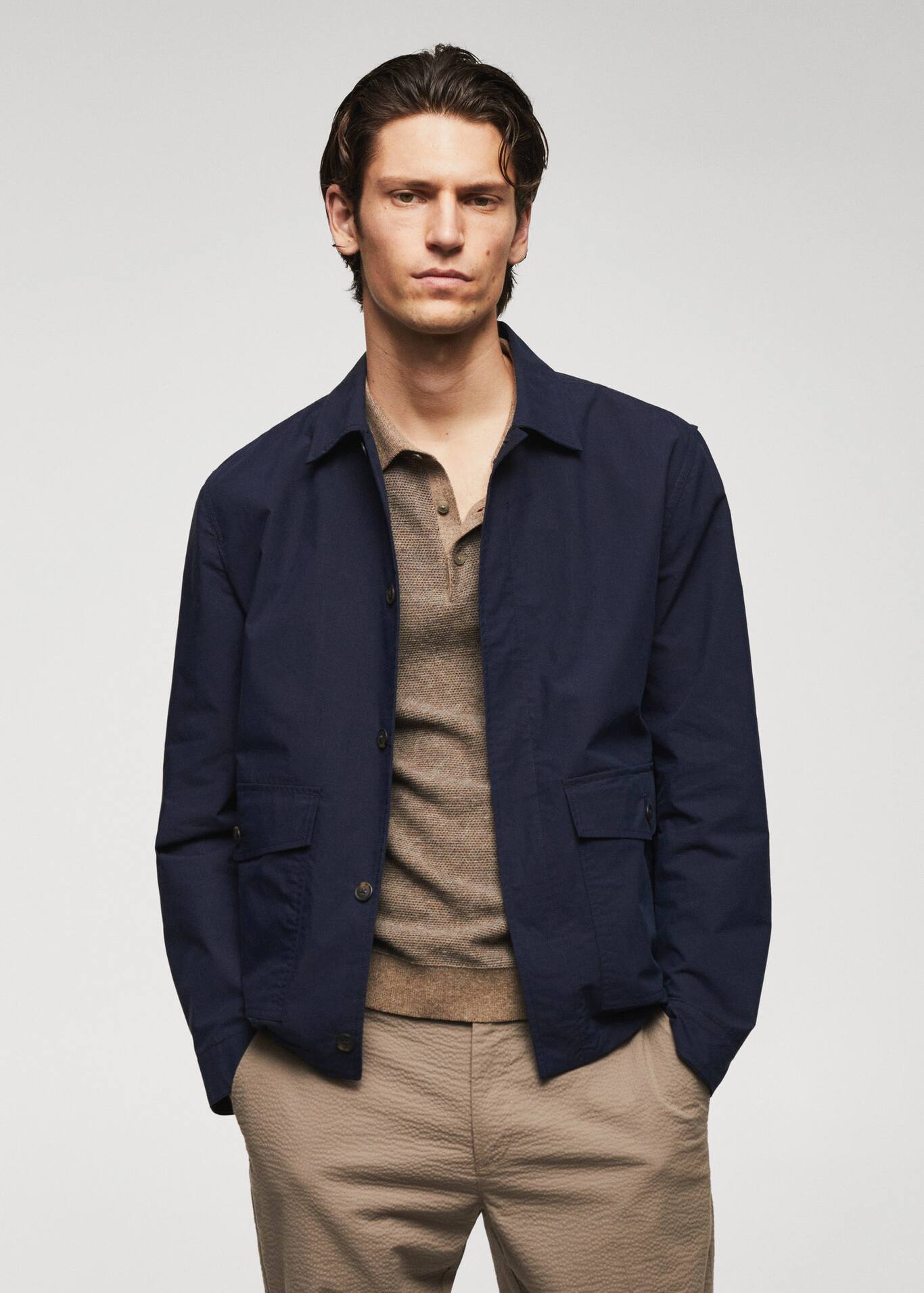 Chaqueta Algodón Ligera Bolsillos Hombre Mango Man México