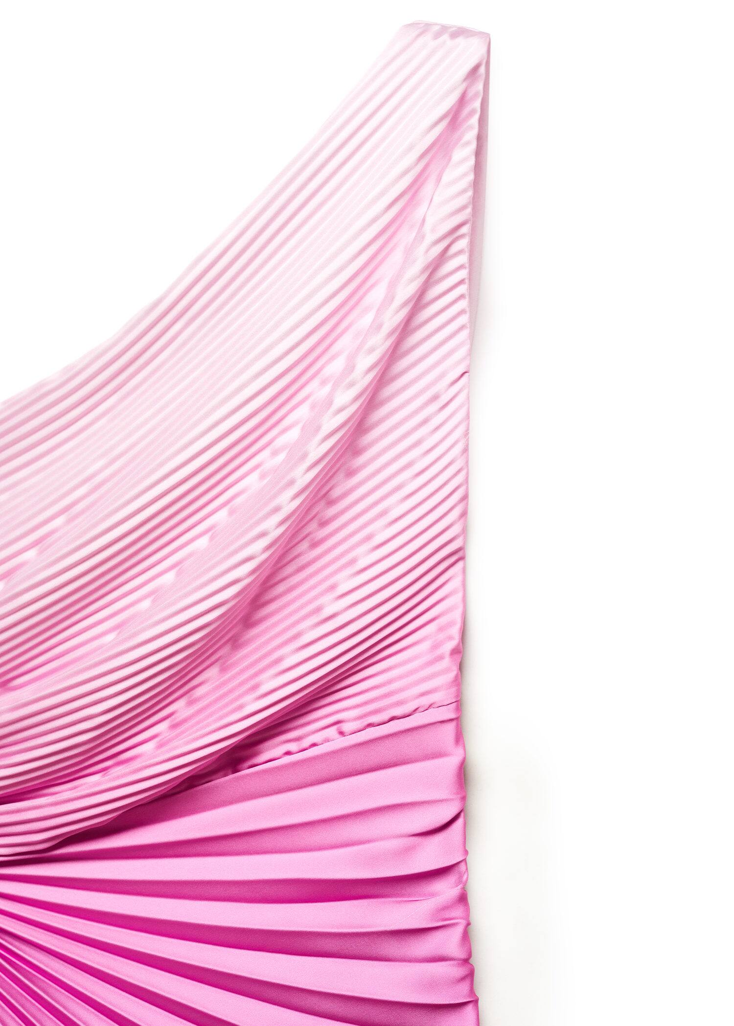 Asymmetrical Pleated Dress Woman Mng Australia