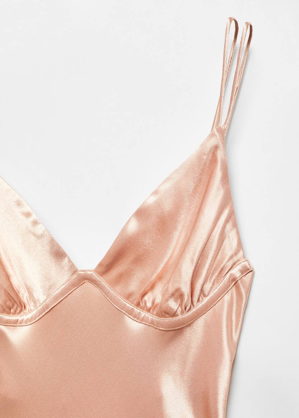 Satin Camisole Dress Women Mango Usa