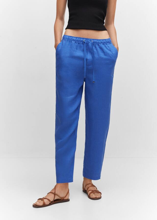 Pantalon 100 Lin Femme Mango France Pantalon 100 Lin Femme Mango France