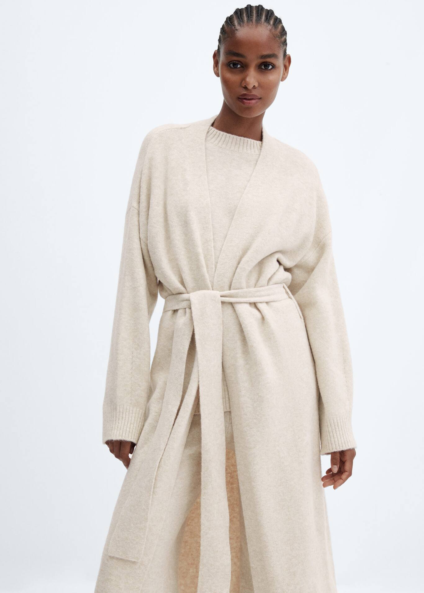 Oversize Knit Cardigan Women Mango Usa