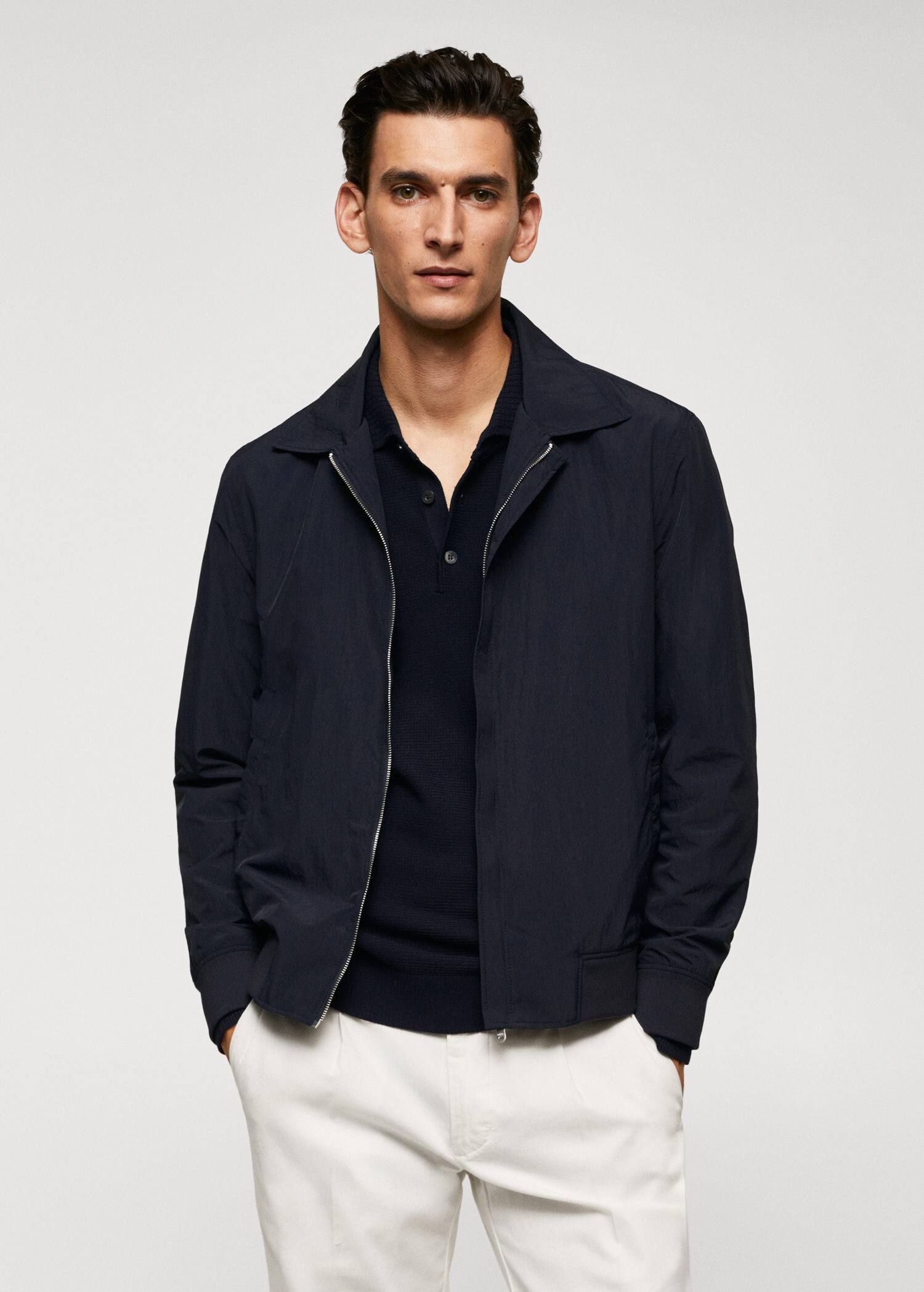 Blouson Tissu Technique Léger Homme Mango Man France