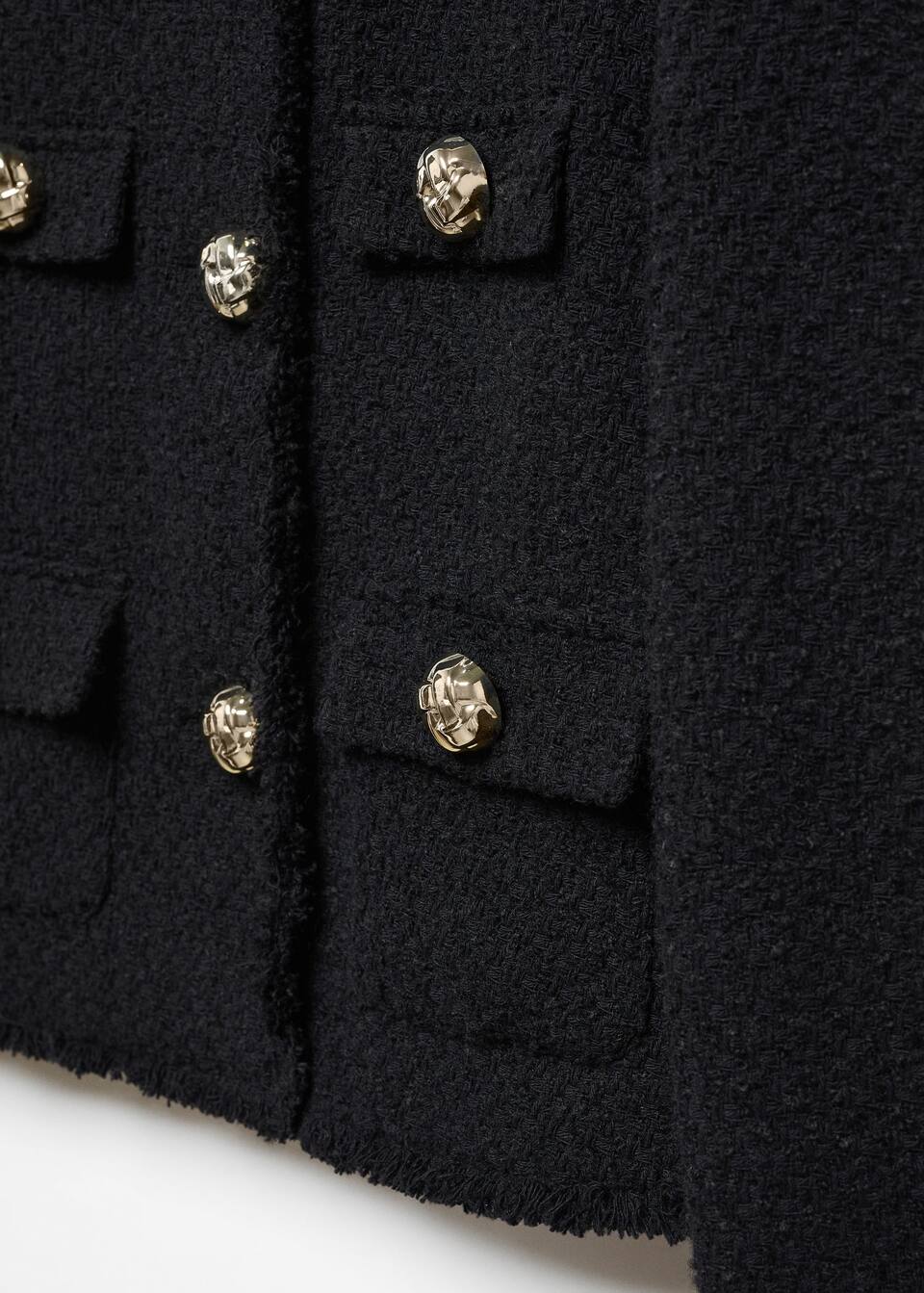Pocket Tweed Jacket Woman Mango Slovenia