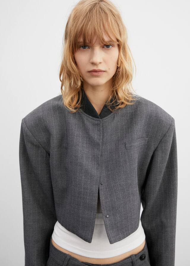 Veste paules Structur es Femme Mango France Veste paules Structur es Femme Mango France