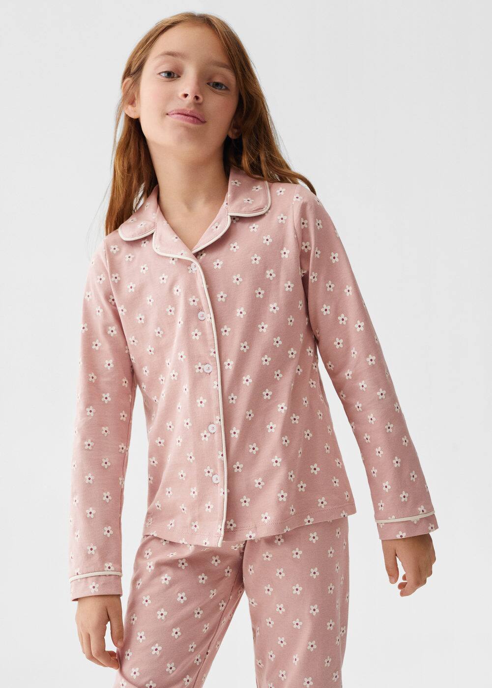 Printed long pyjamas - Girls | MANGO OUTLET Bulgaria