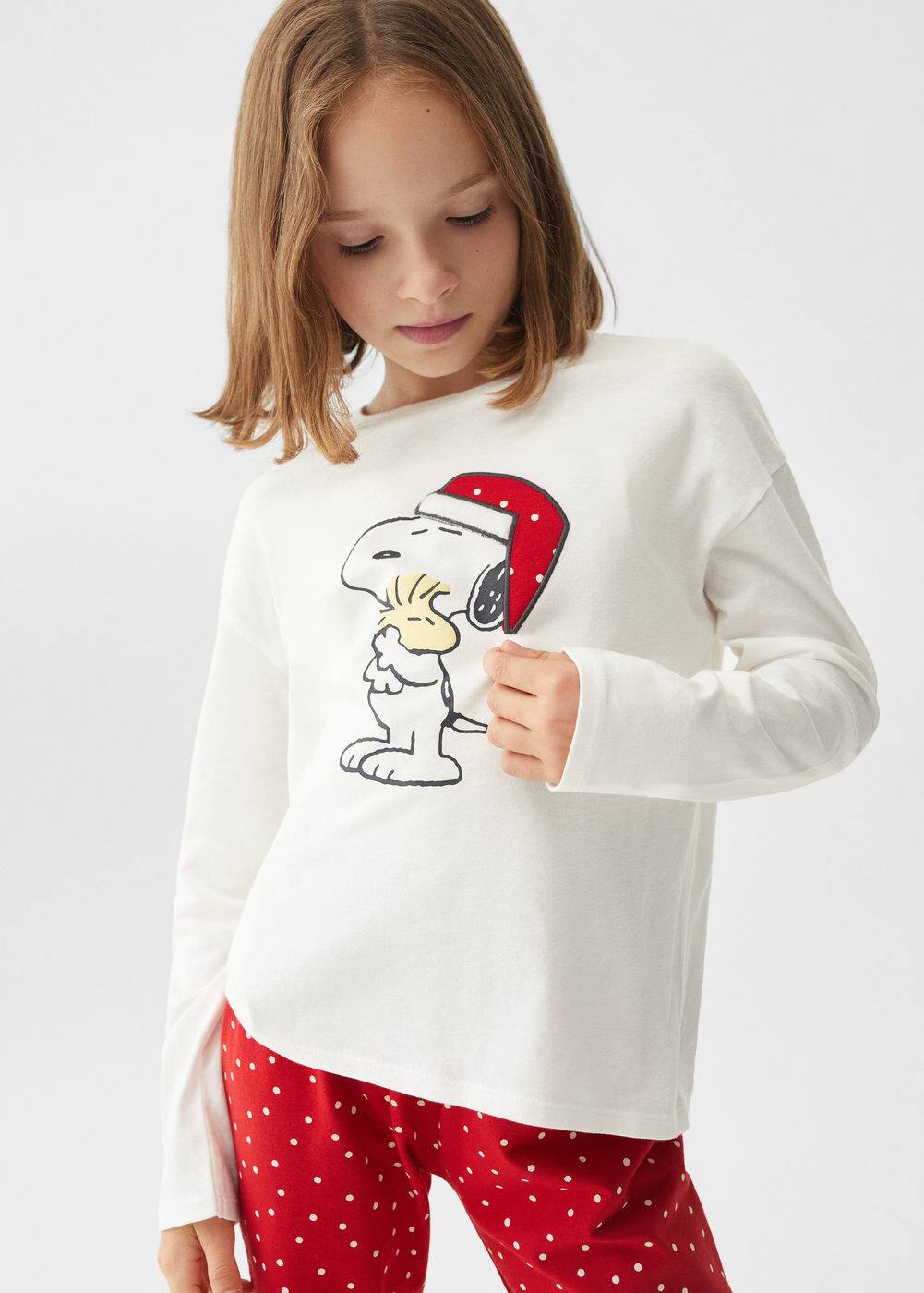 Long snoopy pyjama - Girls | MANGO OUTLET Bulgaria