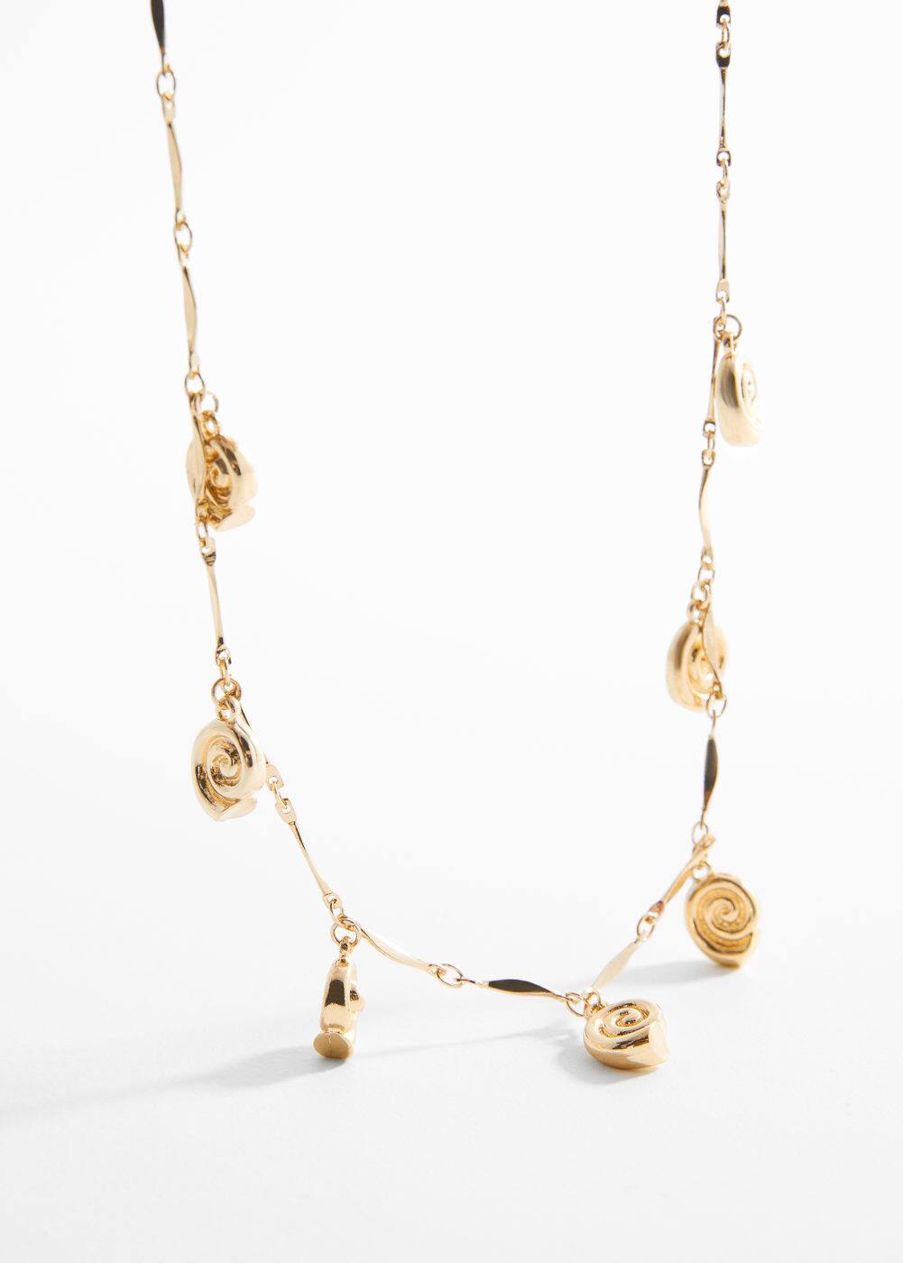 Shells bead necklace - Woman | MANGO OUTLET Slovakia
