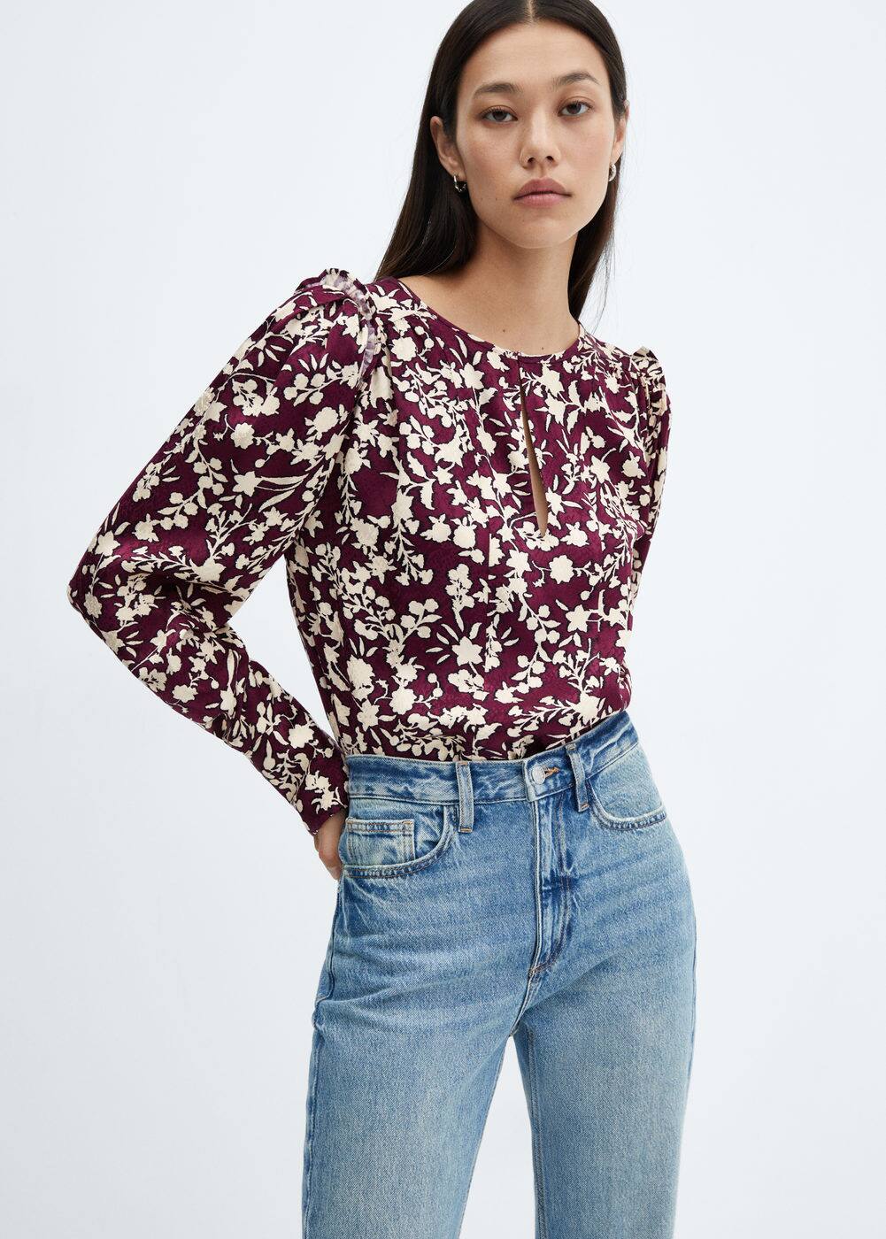 Floral print blouse - Woman | MANGO OUTLET Cyprus (Euros)