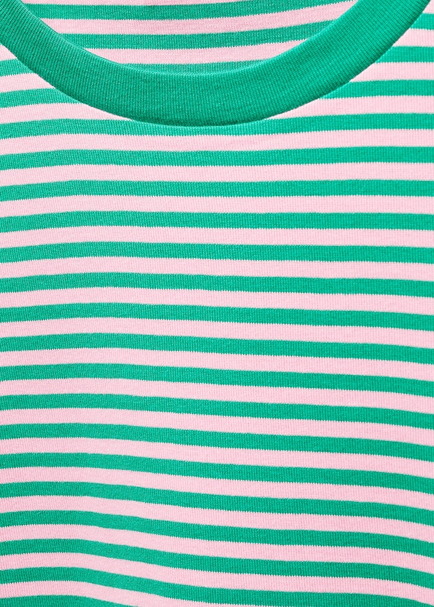 Striped Short Sleeved T Shirt Women Mango Usa