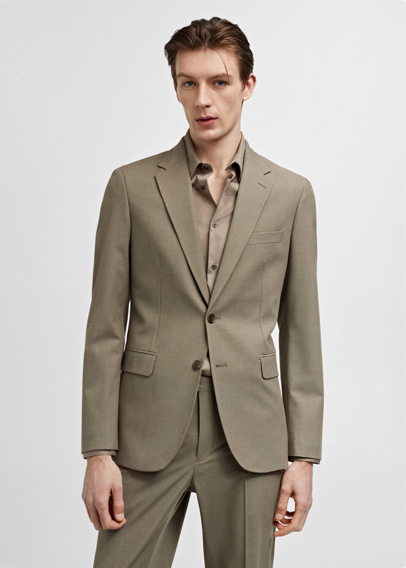 Veste Costume Slim Fit Tissu Stretch Homme Mango Man Mali