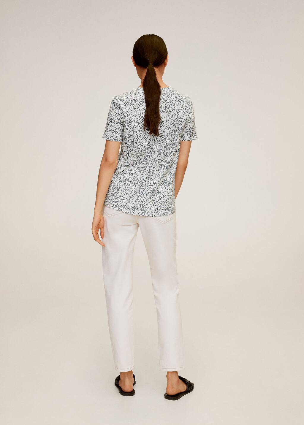 Mango Boats Printed Cotton T Shirt 67007907 02