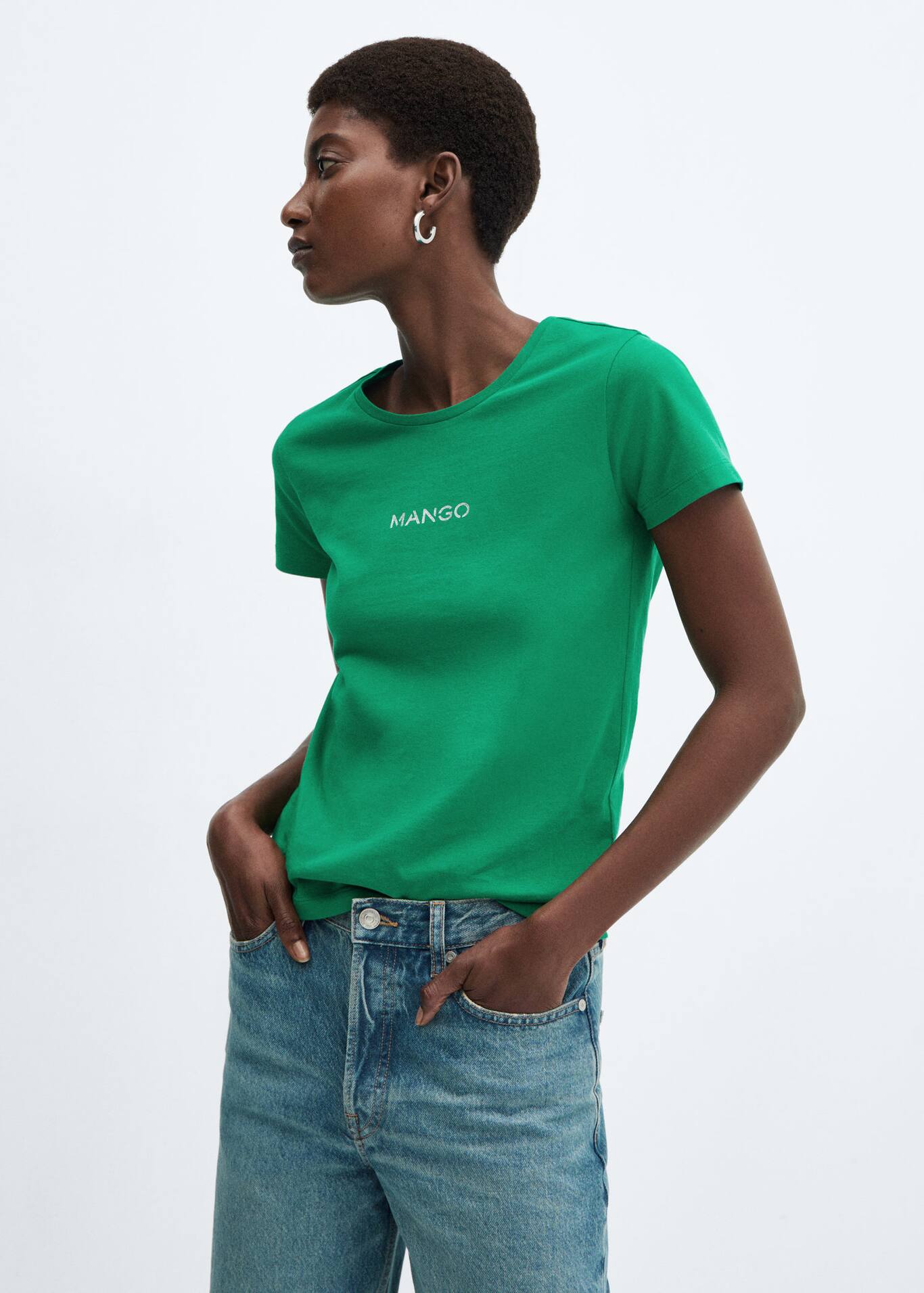 Logo cotton t-shirt - Woman | Mango The Philippines