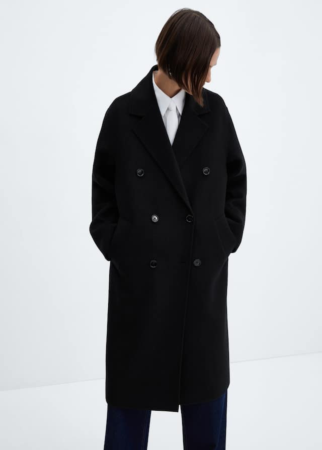 Handmade Oversized Wool Coat Women Mango USA Handmade Oversized Wool Coat Women Mango USA