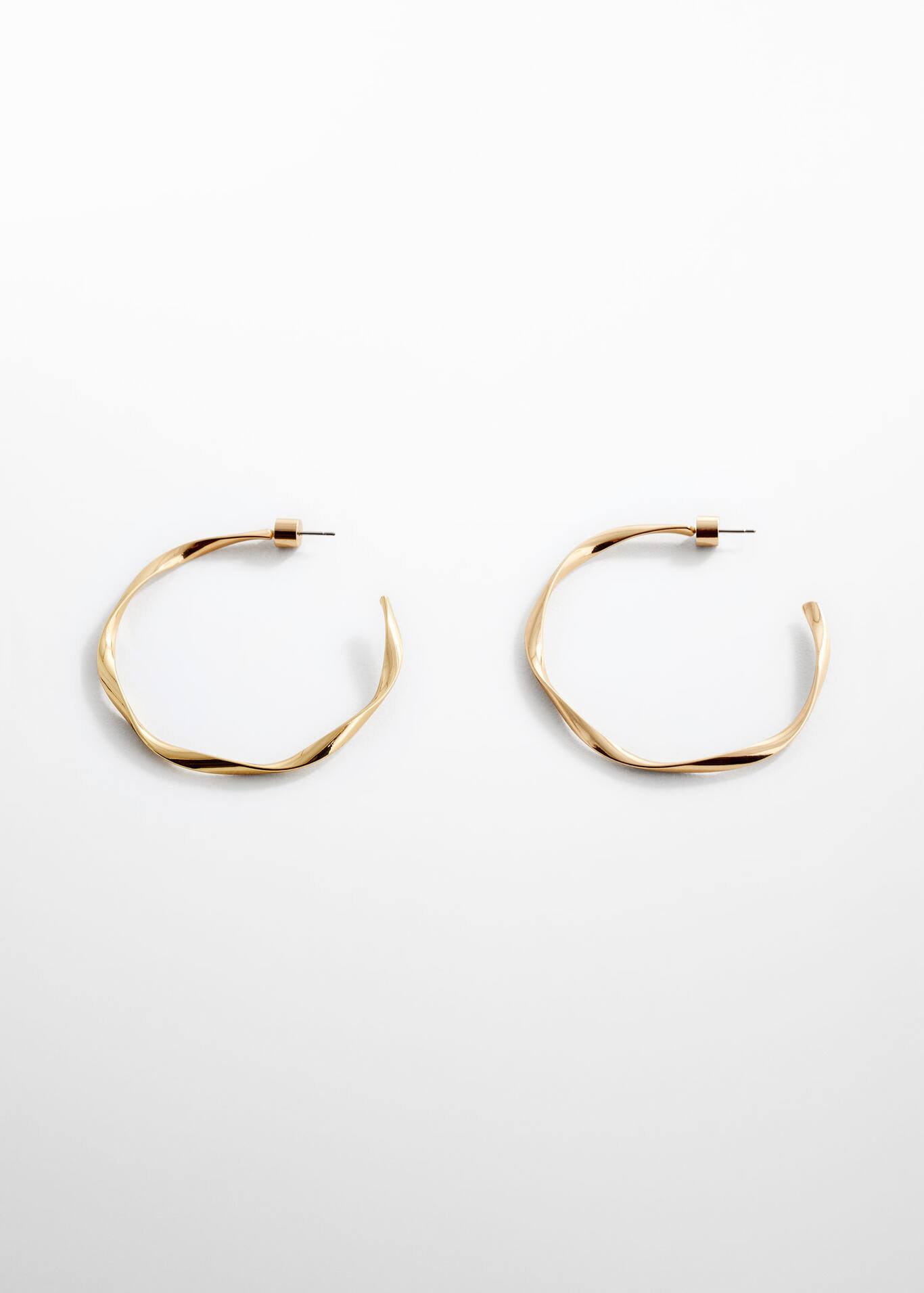 Twisted Hoop Earrings Women Mango United Kingdom