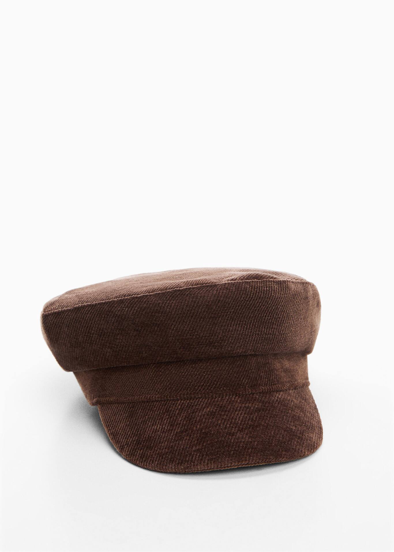 Corduroy baker boy hat - Women | Mango USA