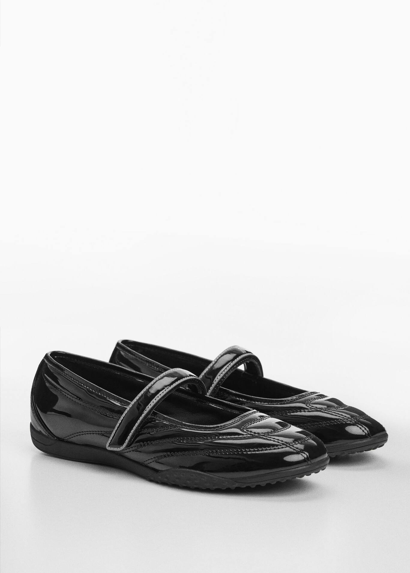Patent Leather Effect Sports Ballerinas Women Mango United Kingdom