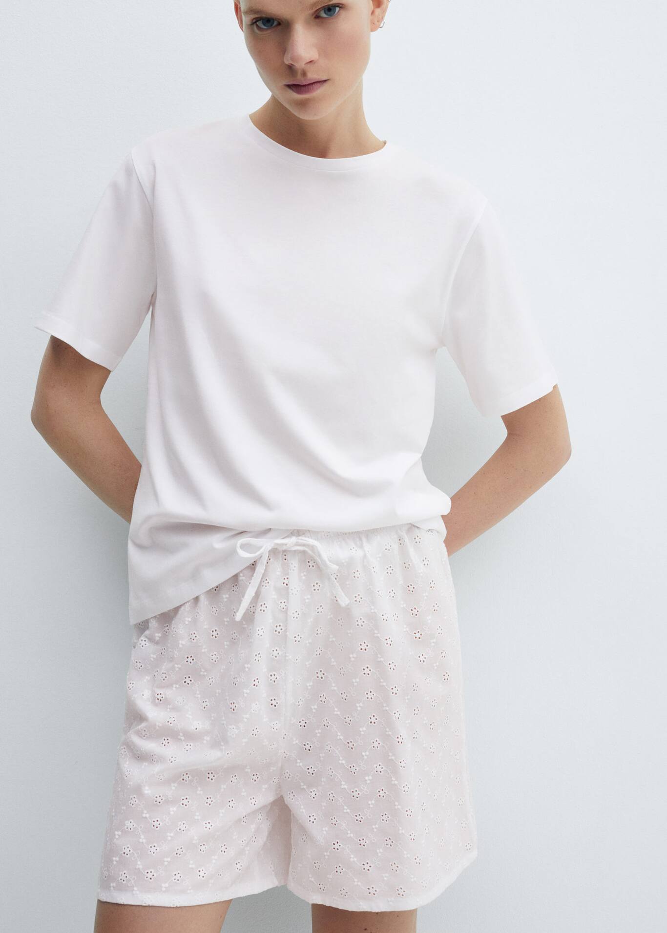 Two Piece Cotton Pyjamas Woman Mango Saudi Arabia