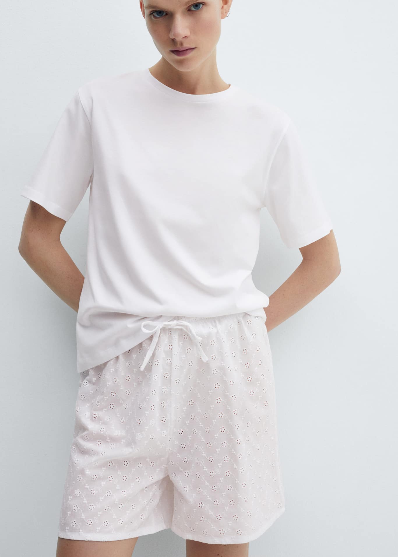 Two Piece Cotton Pyjamas Woman Mango Saudi Arabia
