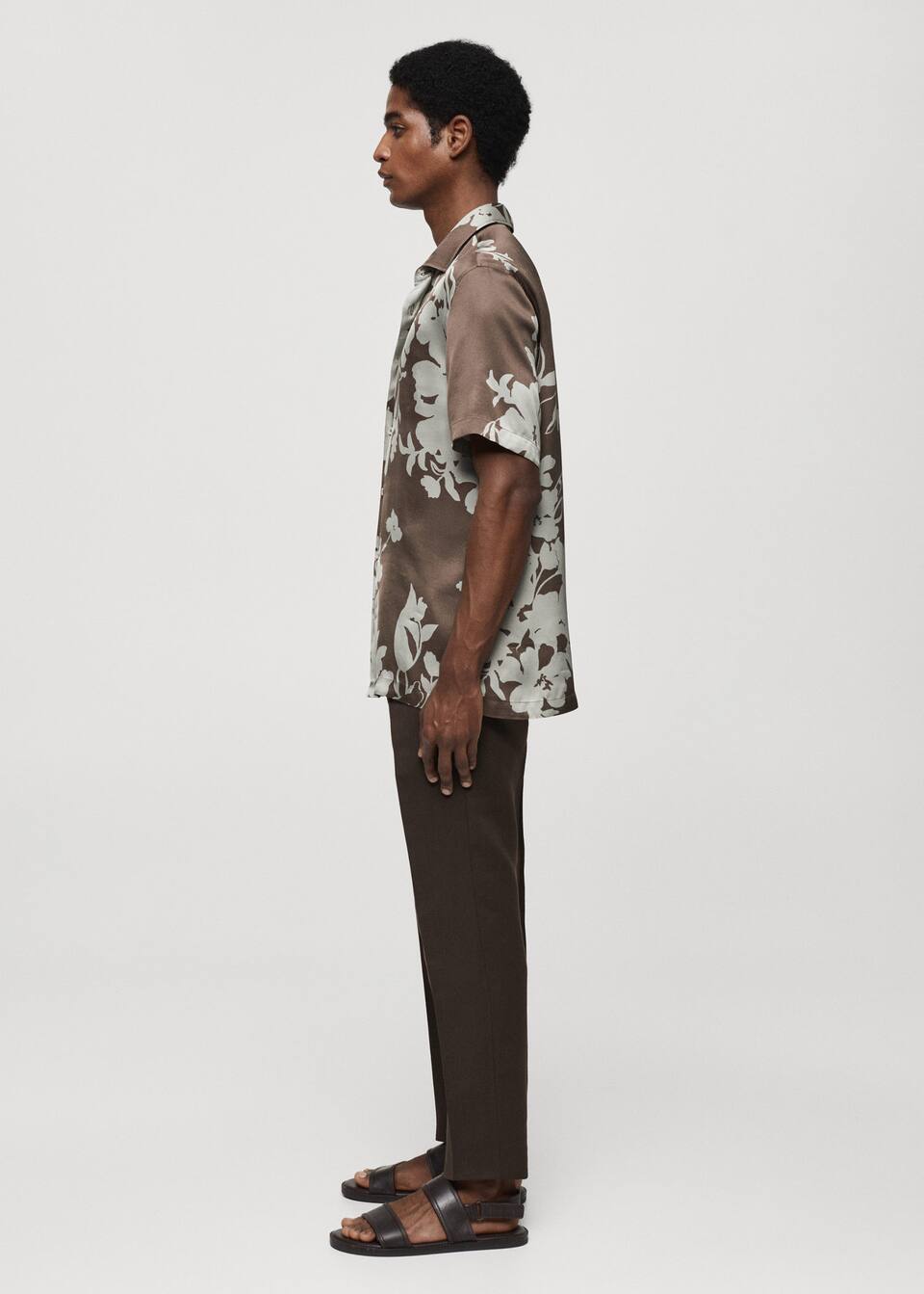 Flowy Floral Print Shirt Men Mango Man Usa