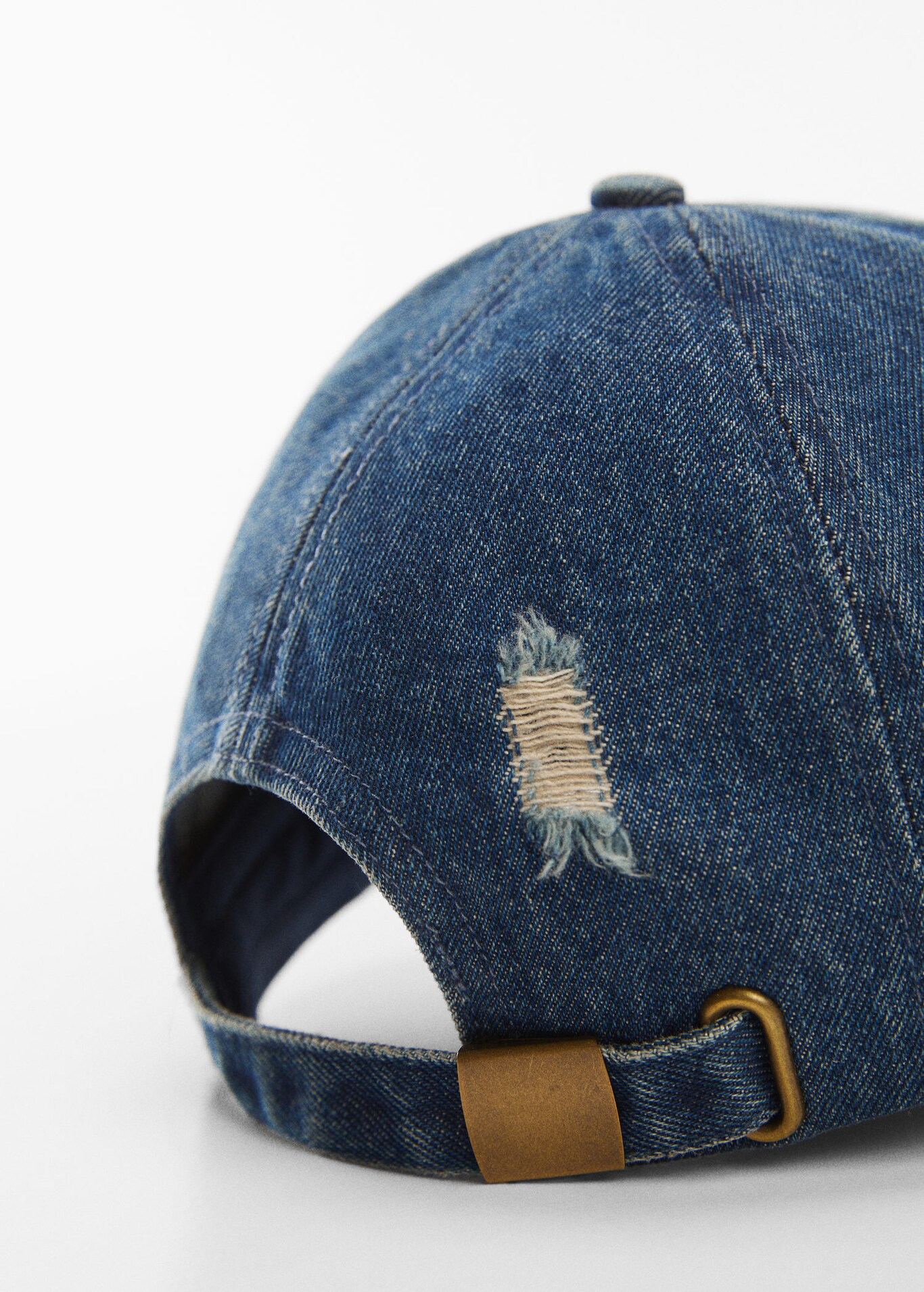 Ripped denim cap - Woman | Mango Canada
