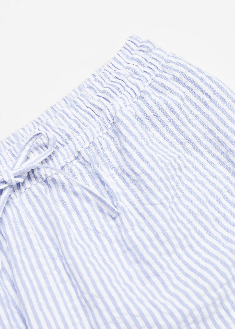 Two Piece Striped Cotton Pyjamas Woman Mango Ireland