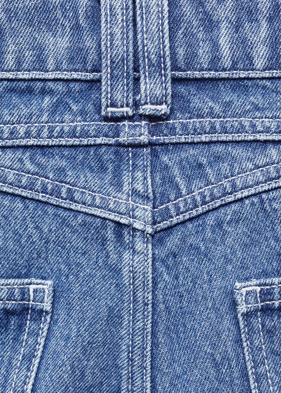 Straight Fit Denim Bermuda Shorts Women Mango Usa