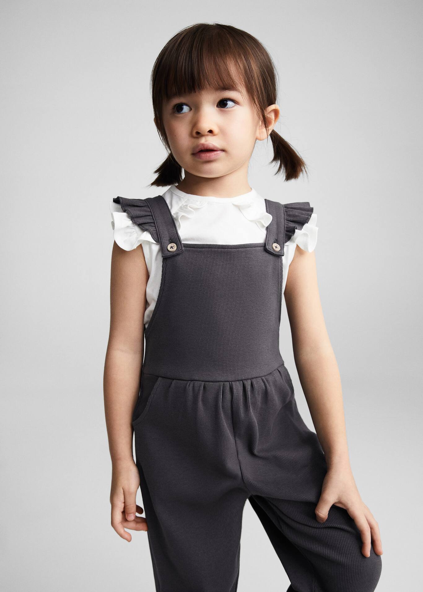 Cotton Knit Dungarees Woman Mango Croatia