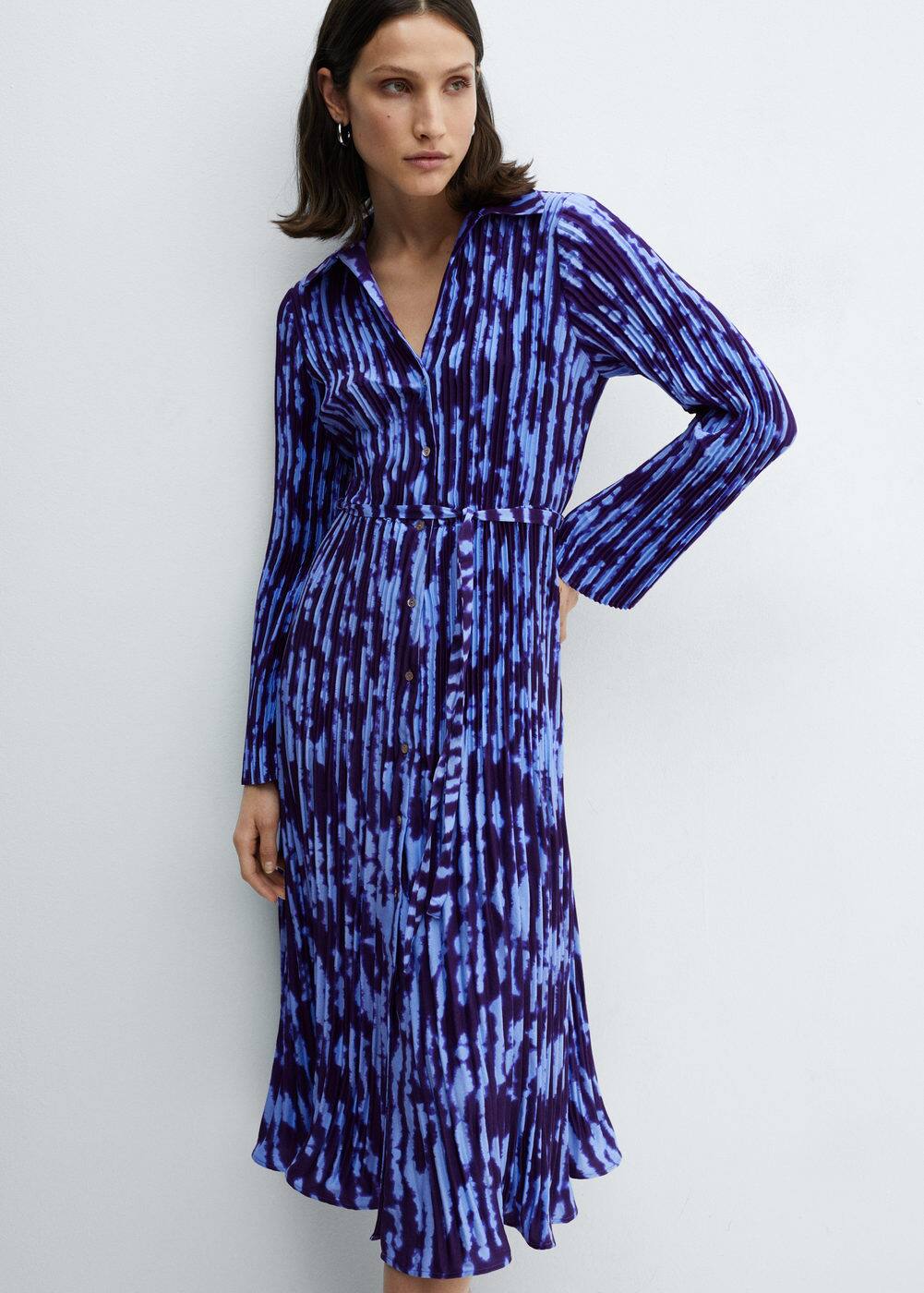 Belt shirt dress - Woman | Mango Croatia