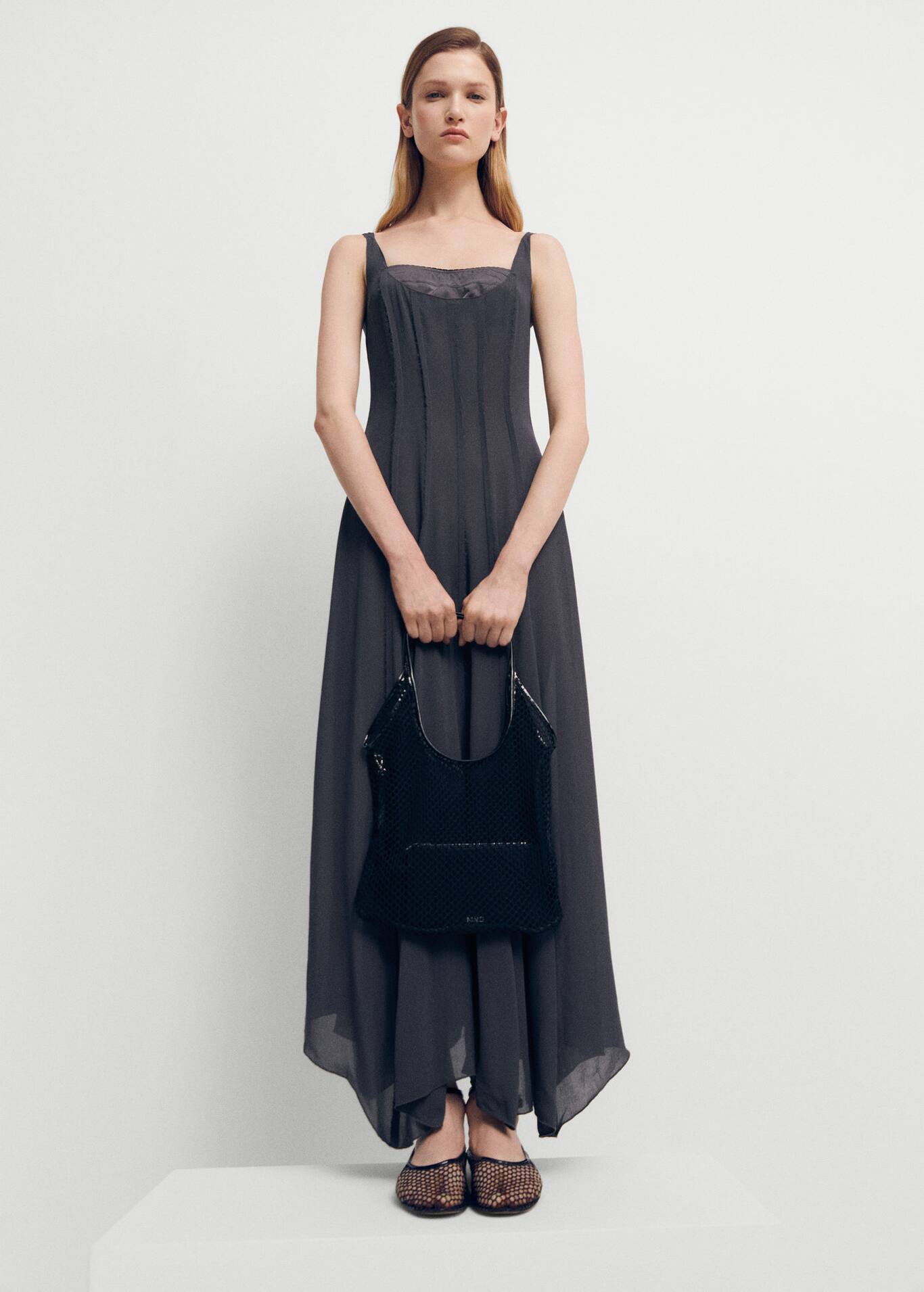 Robe corset bas asymétrique - Femme | Mango Cameroun