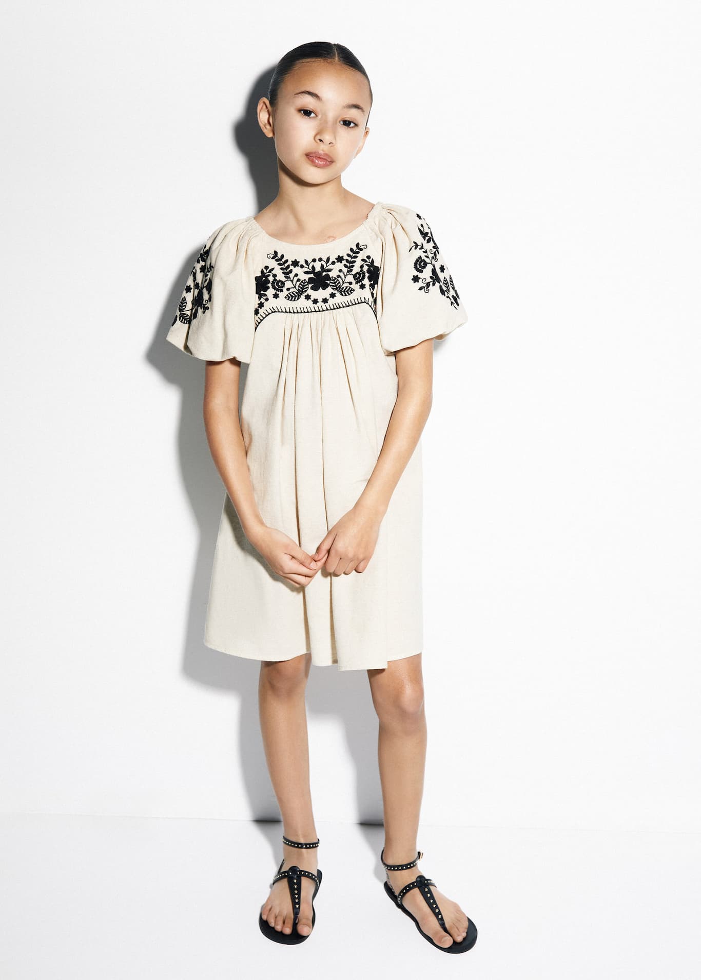 Floral Embroidery Dress Women Mango Usa