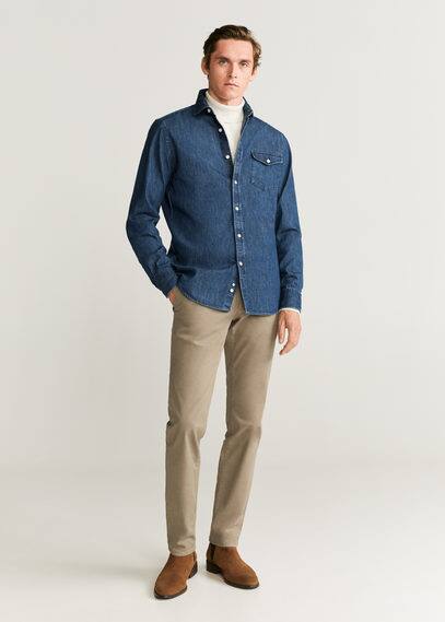 Dar kesimli chino premium pantolon