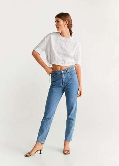 Kareli dokuma bluz Kareli dokuma bluz