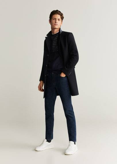 Kontrast desenli kazak