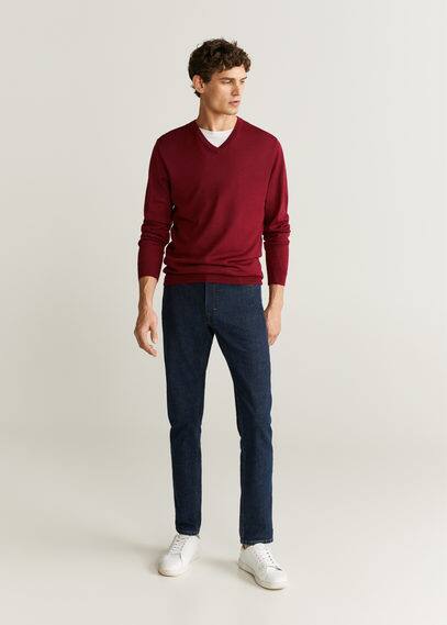 %100 merinos yünlü yıkanabilir kazak