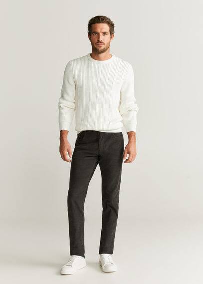 Kontrast desenli kazak