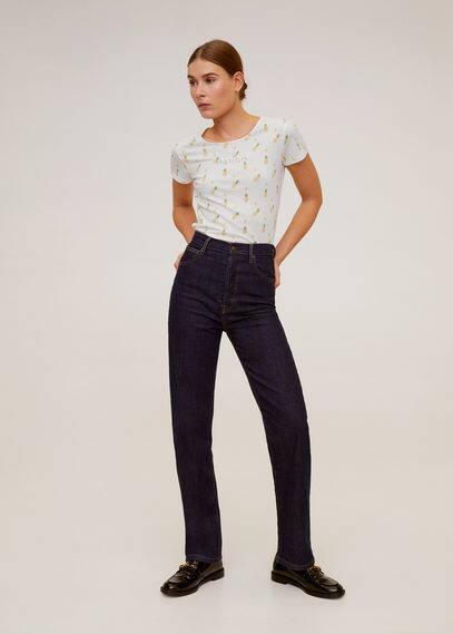 Logo baskılı pamuklu tişört