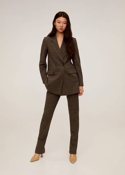 Kareli  takım pantolonu