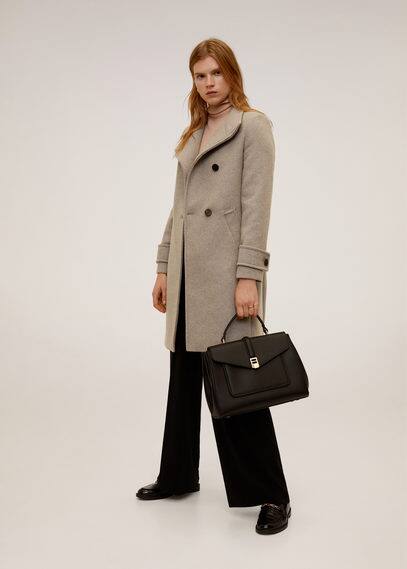 Yandan kapamalı palto