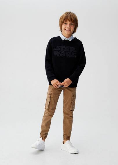 Star Wars kabartmalı sweatshirt