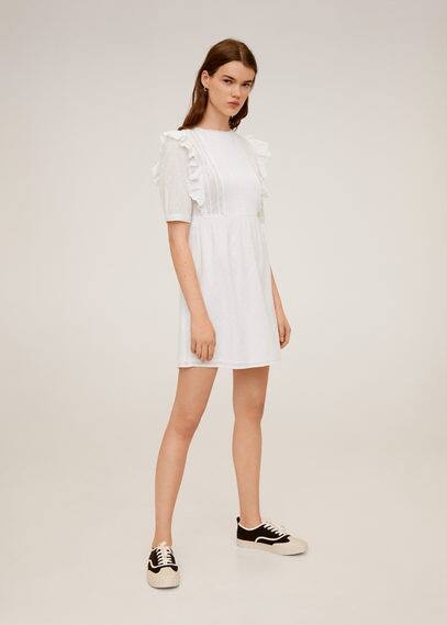 Güpür koton elbise