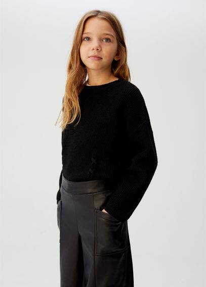 Suni deri culotte pantolon