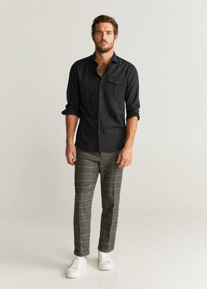 Regular kesim flanel gömlek