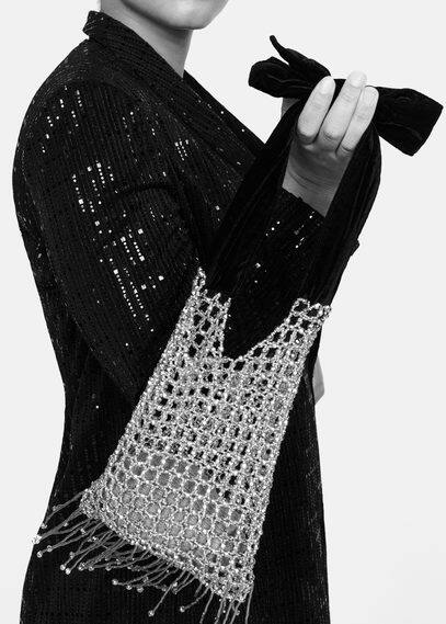 Saçaklı boncuklu çanta Saçaklı boncuklu çanta