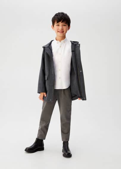 Cepli kapüşonlu palto