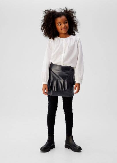 Fırfırlı parıltılı etek