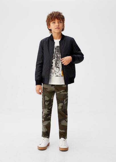 Kamuflaj desenli kargo pantolon