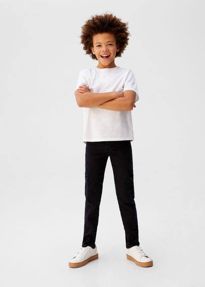 Kargo cepli jean pantolon