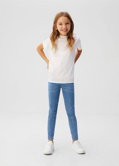 Orta-açık yıkama jegging